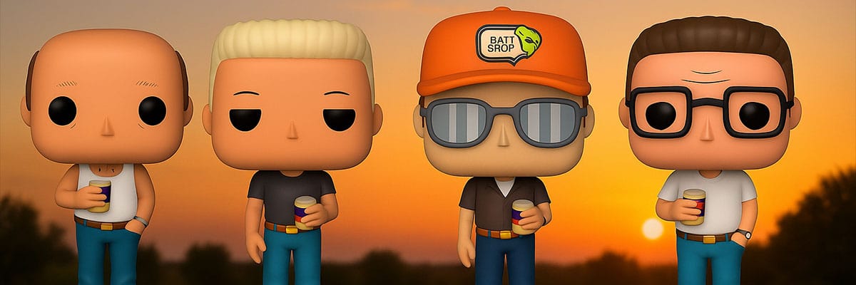 King of the Hill Funko Pop! Vinyl | Hank, Dale, Boomhauer & Bill