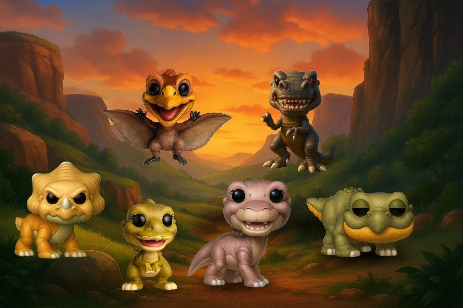 The Land Before Time Funko Pop Collection | Jays Pops N Stuff