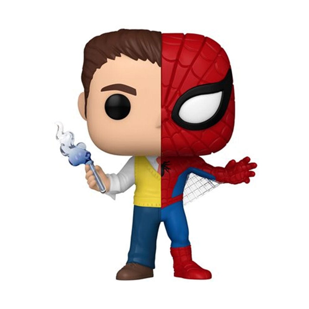 Split Peter Parker/Spider-Man Funko Pop! #1432 | Marvel Comics
